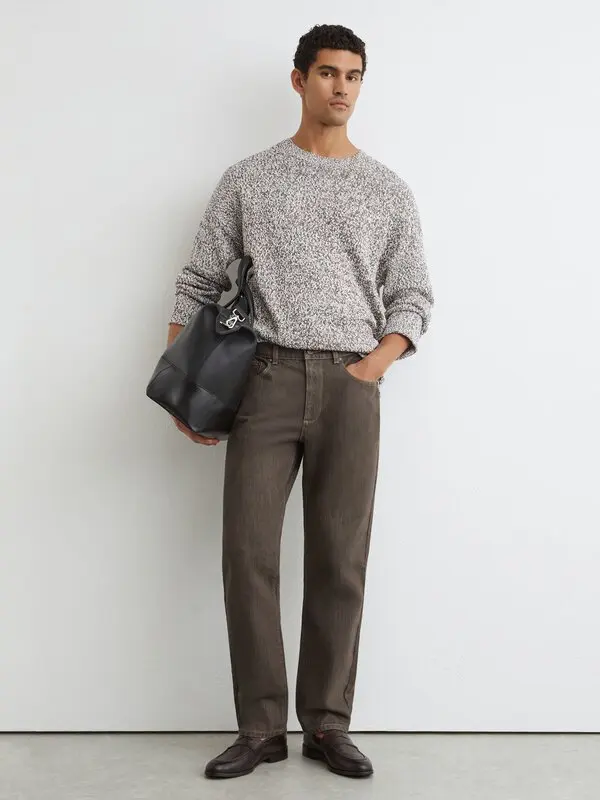 REISS Bishopsgate Straight-leg Jeans - Brown
