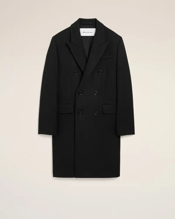 AMI Paris Double Breasted Wool Coat