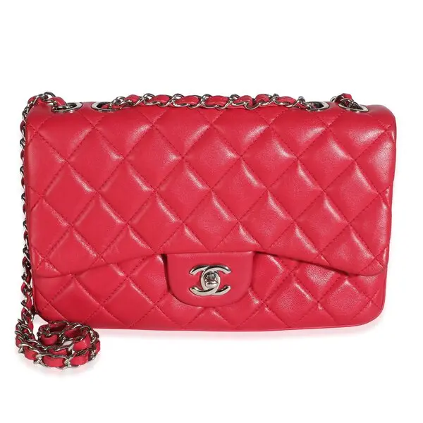 Chanel Quilted Lambskin 3 Accordion Flap Bag