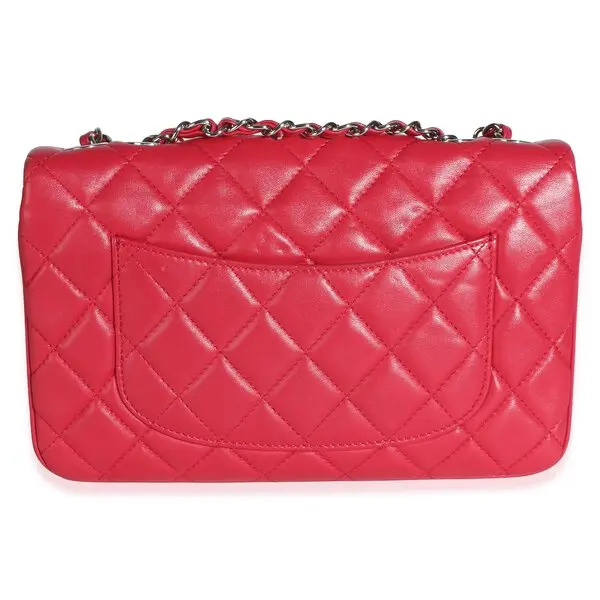 Chanel Quilted Lambskin Flap Bag - Pink