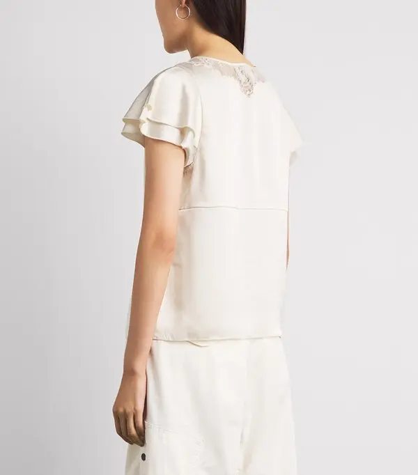 Citizens Of Humanity Lola Ruffle-sleeve Blouse