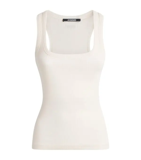 Jacquemus Cotton Ribbed Tank Top