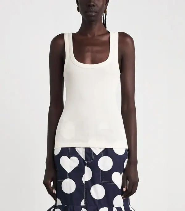 Jacquemus Cotton Ribbed Tank Top