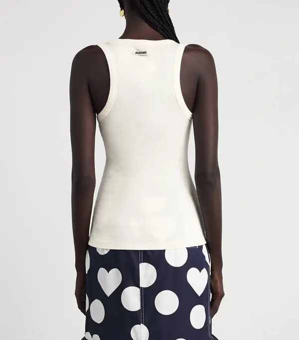 Jacquemus Cotton Ribbed Tank Top
