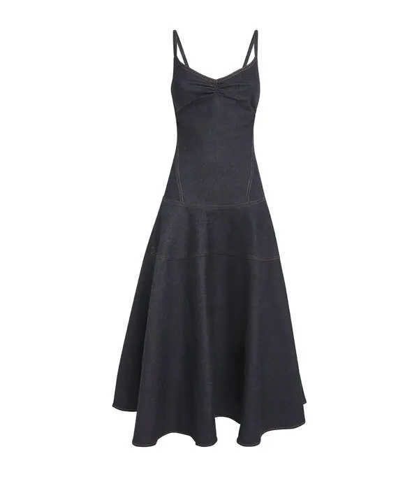 Jacquemus Denim Pina Midi Dress