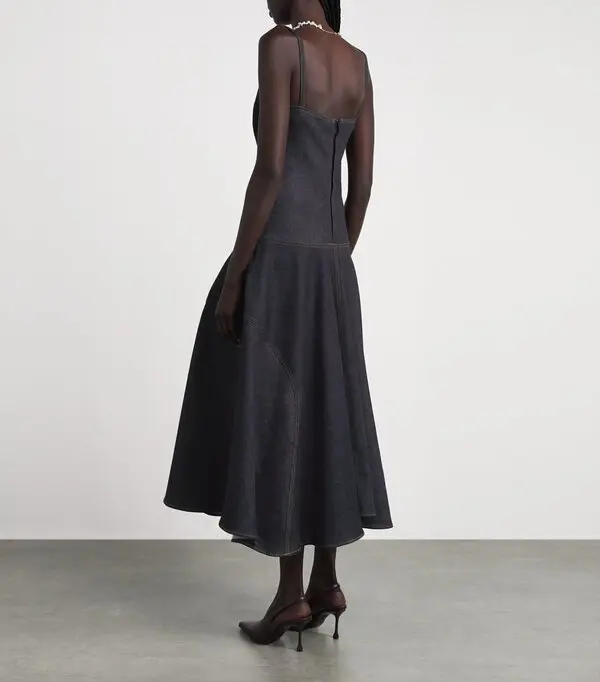 Jacquemus Denim Pina Midi Dress