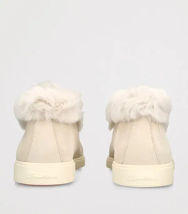 Santoni Suede Hadeel Ankle Boots