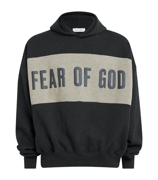 Fear Of God Cropped Relaxed Hoodie - Grey
