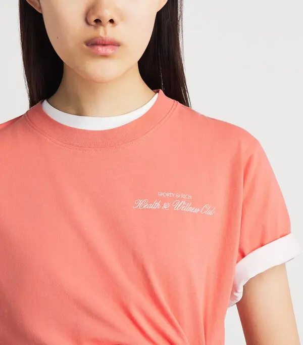SPORTY & RICH Cotton Graphic T-shirt