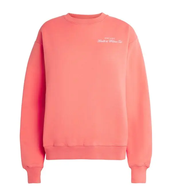 SPORTY & RICH Cotton Embroidered Sweatshirt