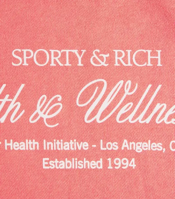 SPORTY & RICH Cotton Embroidered Sweatshirt