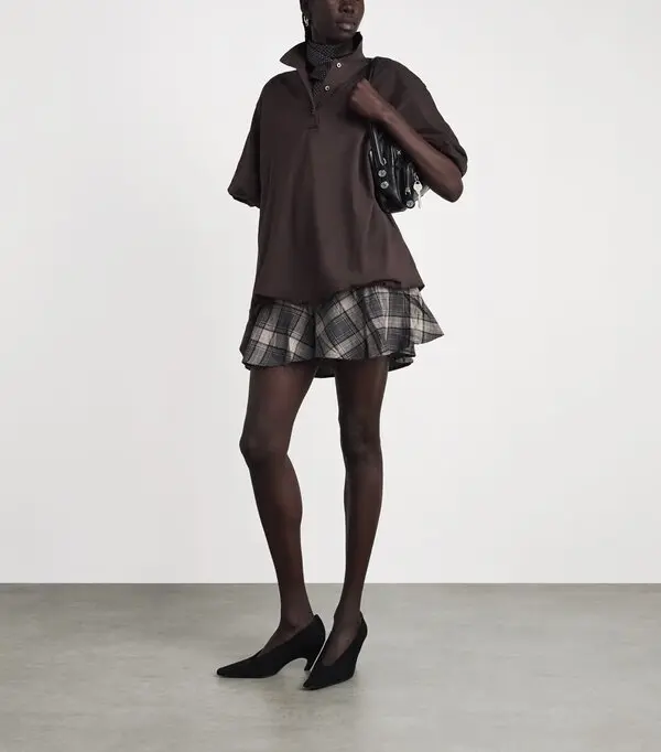 Acne Studios Layered Polo Shirt Midi Dress