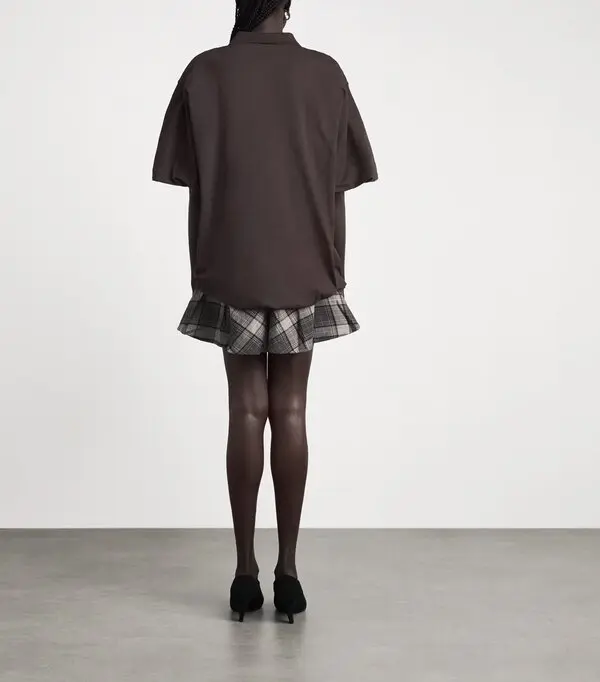 Acne Studios Layered Polo Shirt Midi Dress
