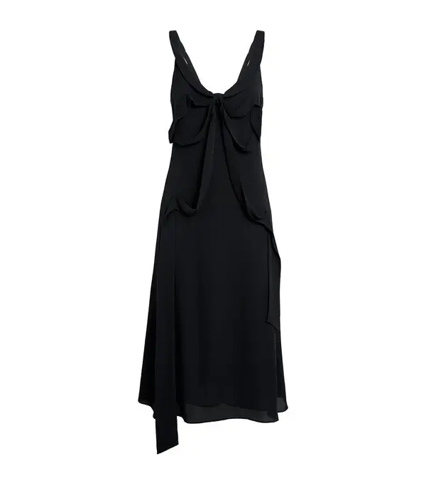 Acne Studios Silk Bow-detail Midi Dress