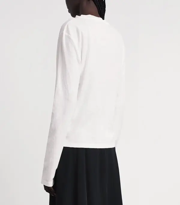 Acne Studios Distressed Logo Long-sleeve T-shirt