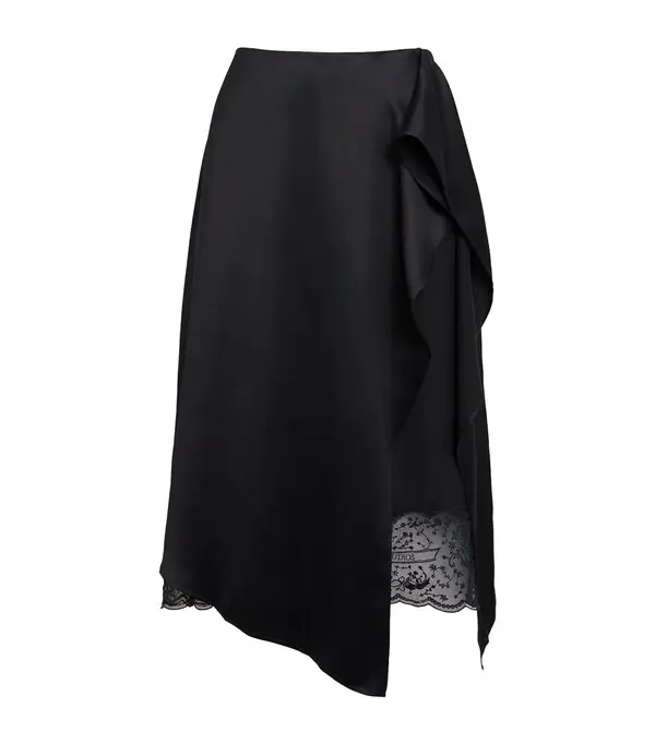 Acne Studios Satin Layered Midi Skirt