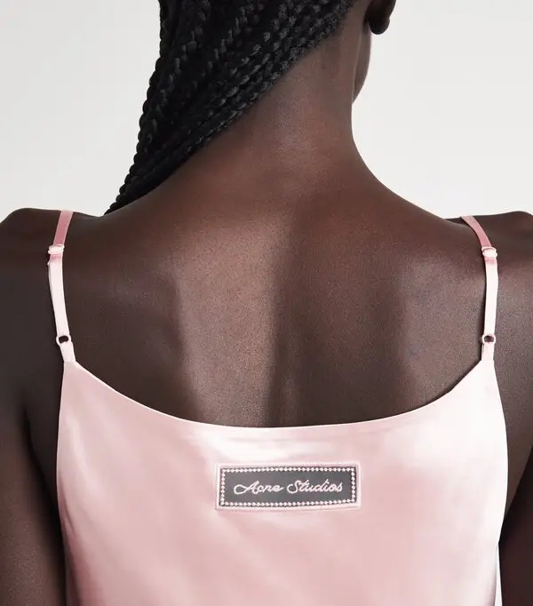 Acne Studios Satin Layered Midi Dress