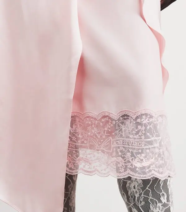 Acne Studios Satin Layered Midi Dress