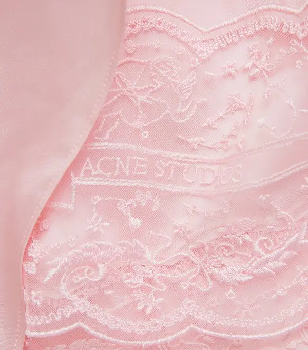 Acne Studios Satin Layered Midi Dress