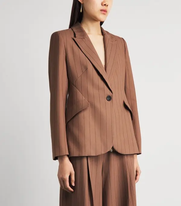 L'Agence Pinstripe Chamberlain Blazer
