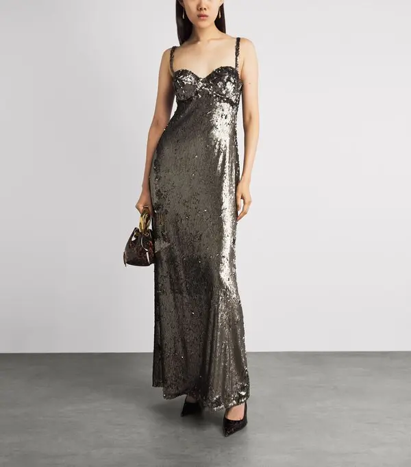 L'Agence Sequin Sayla Gown