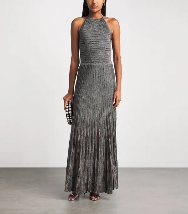 Missoni Lamé Open-back Maxi Dress