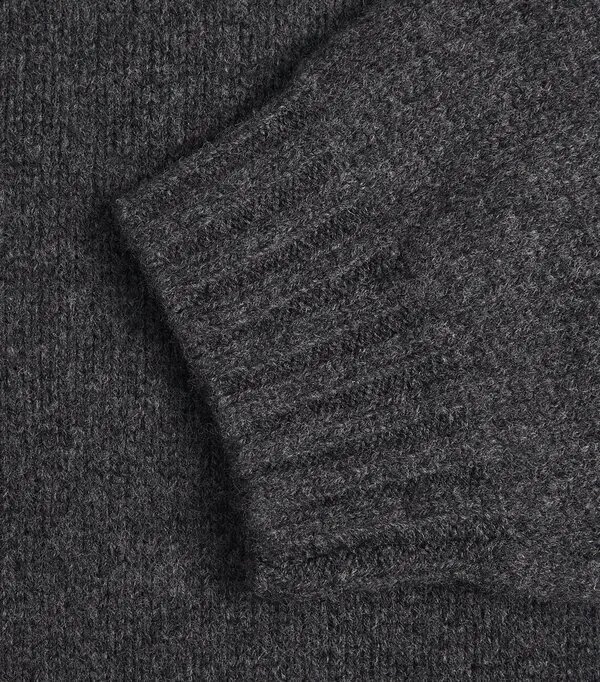 ST. AGNI Merino Wool Belted Sweater - Black