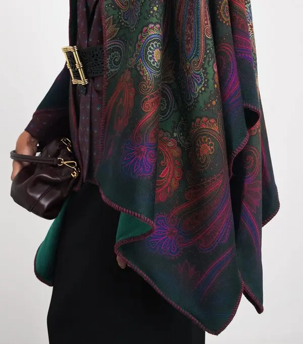 Etro Wool-blend Paisley Reversible Cardigan