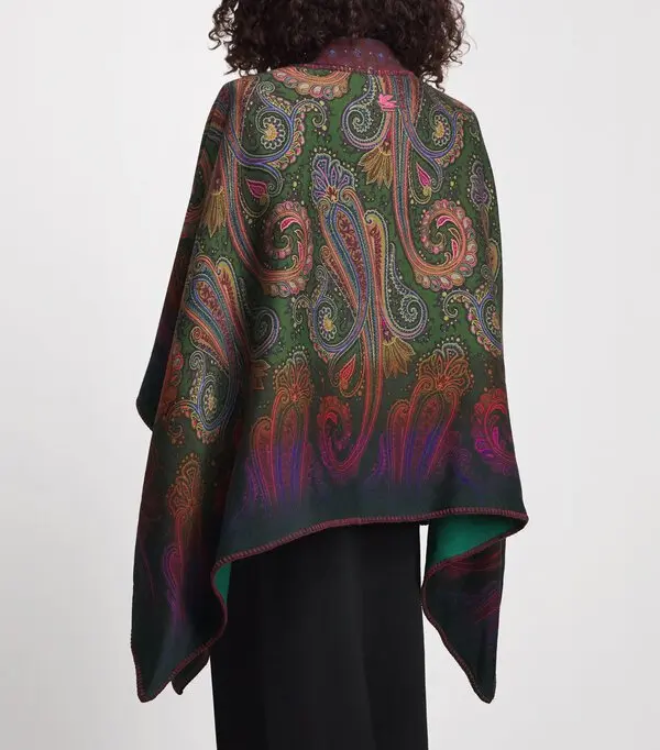 Etro Wool-blend Paisley Reversible Cardigan