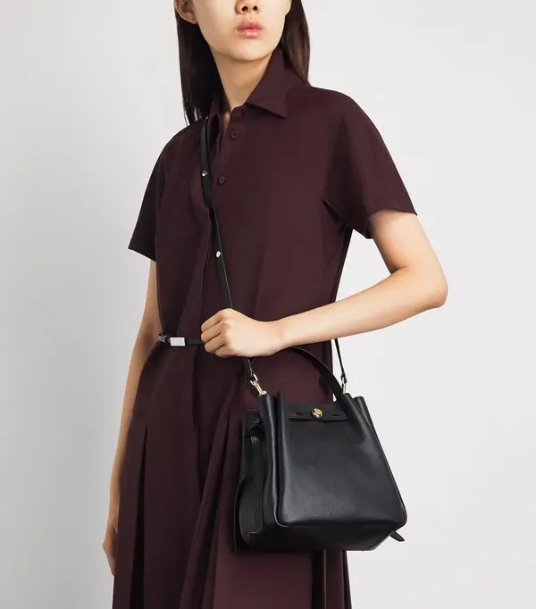 Tory Burch Leather Romy Bucket Bag