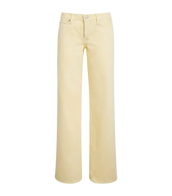 FRAME Pixie Wide-leg Jeans - Yellow