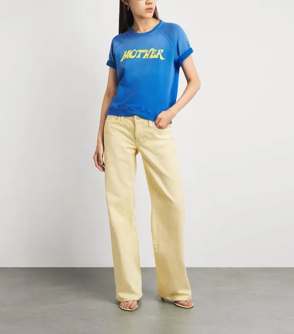 FRAME Pixie Wide-leg Jeans - Yellow