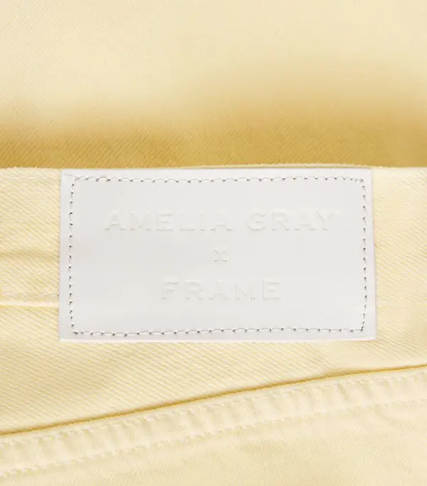 FRAME Pixie Wide-leg Jeans - Yellow