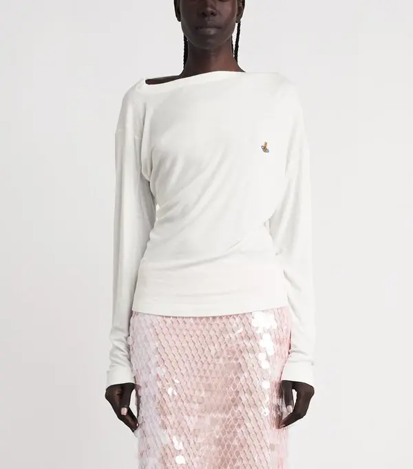 VIVIENNE WESTWOOD Asymmetric Hebo Long-sleeve T-shirt