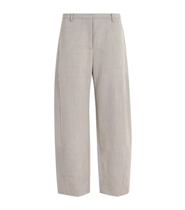 ST. AGNI Wool-blend Fine Band Balloon Trousers