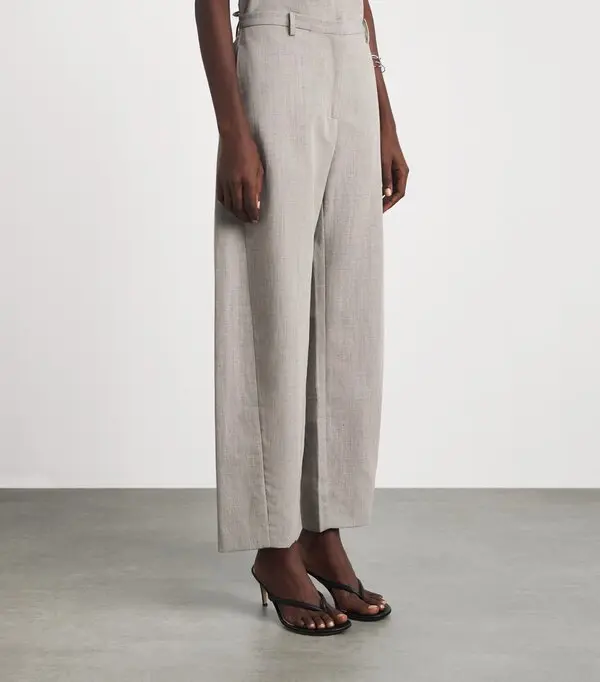 ST. AGNI Wool-blend Fine Band Balloon Trousers