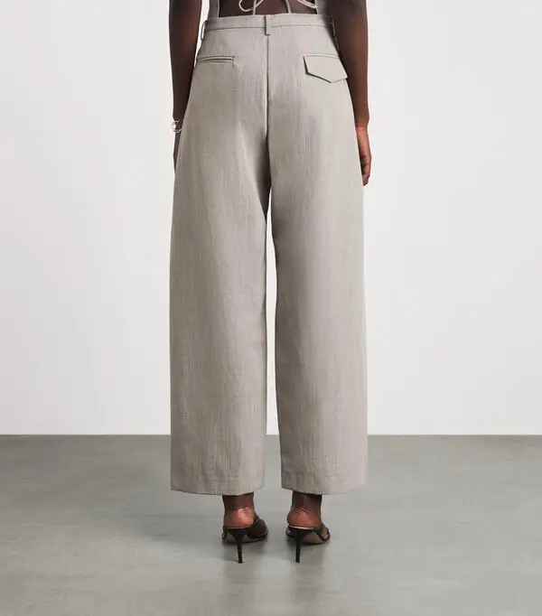 ST. AGNI Wool-blend Fine Band Balloon Trousers