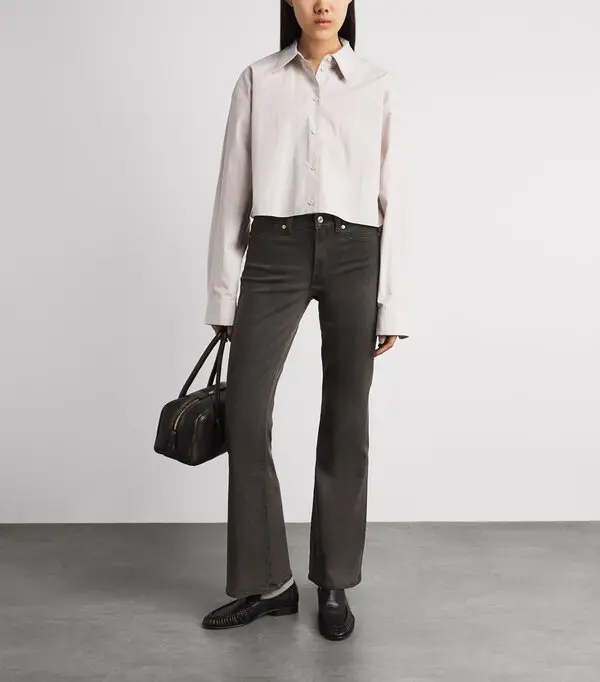7 For All Mankind Coated Bootcut Jeans