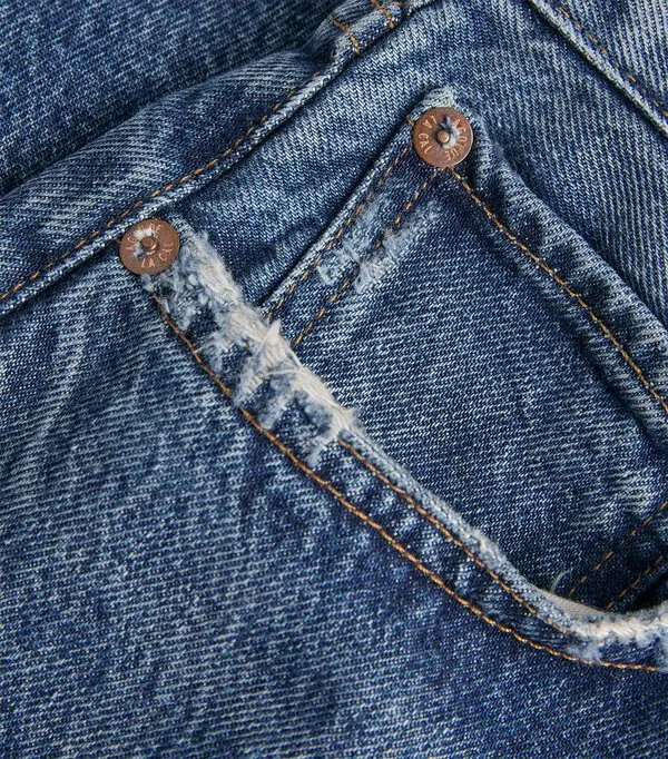 AGOLDE Luna Pierced Tapered Jeans - Blue