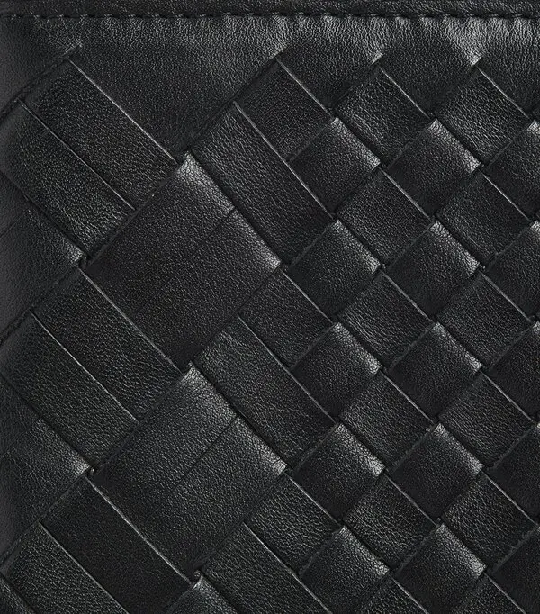 Officine Creative Woven Leather Bifold Wallet