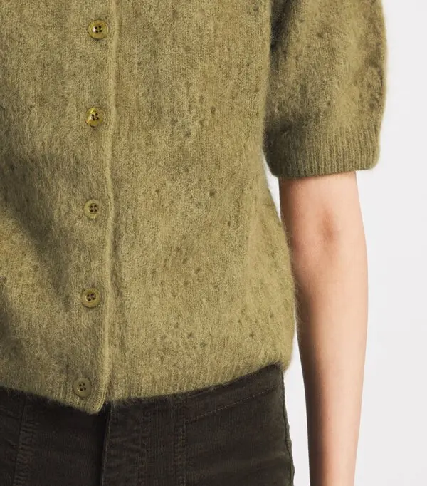 FRAME Cashmere Short Sleeve Cardigan