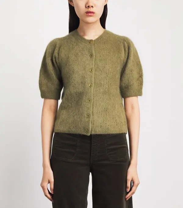 FRAME Cashmere Short Sleeve Cardigan