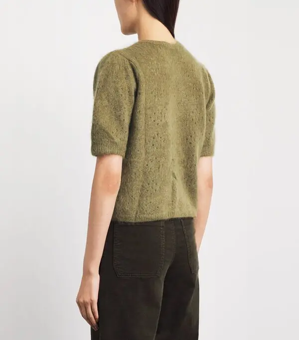 FRAME Cashmere Short Sleeve Cardigan