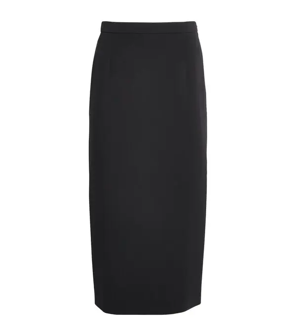 Alessandra Rich Virgin Wool-blend Midi Pencil Skirt