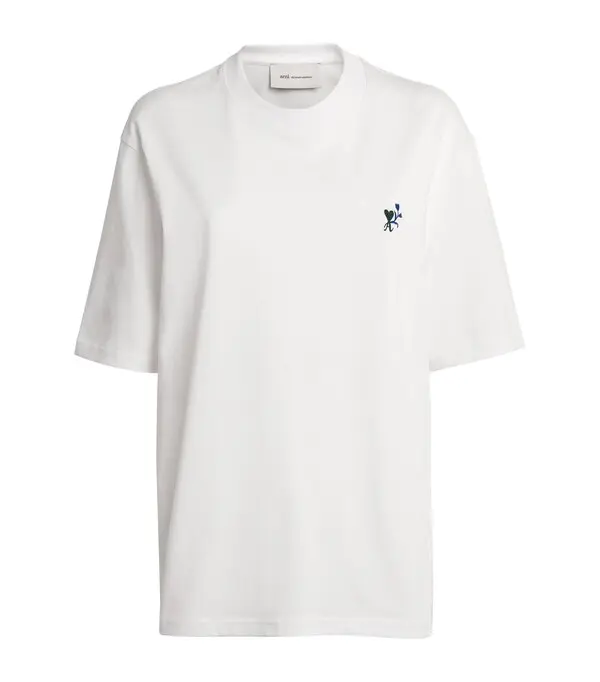 AMI Paris De Coeur Tulip T-shirt - White