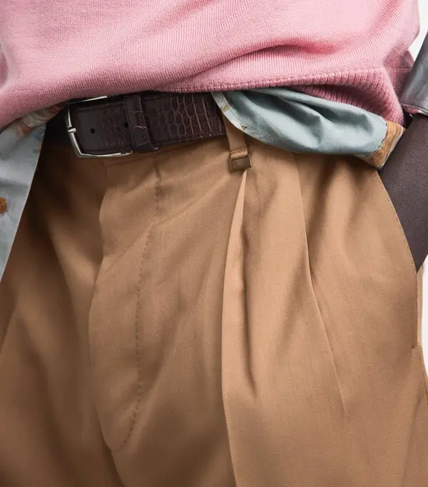 VIVIENNE WESTWOOD Virgin Wool Pleated Rafael Trousers