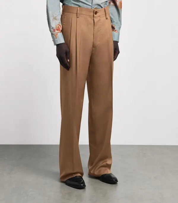 VIVIENNE WESTWOOD Virgin Wool Pleated Rafael Trousers