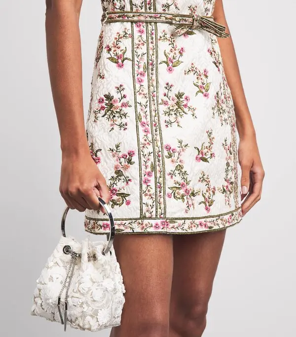 Alice + Olivia Embellished Katia Mini Dress