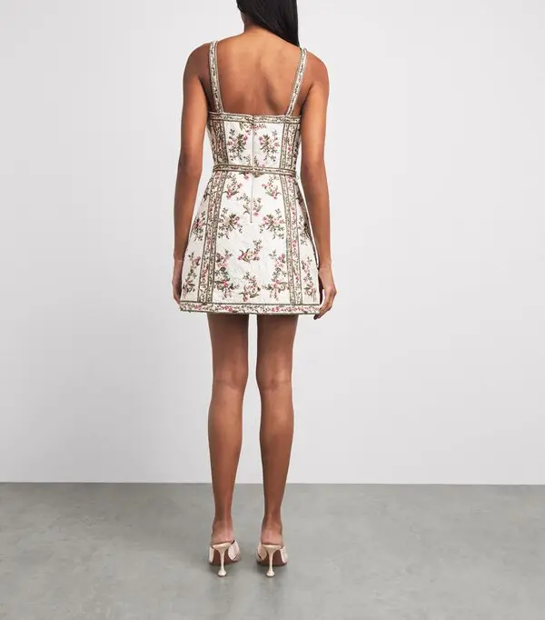 Alice + Olivia Embellished Katia Mini Dress