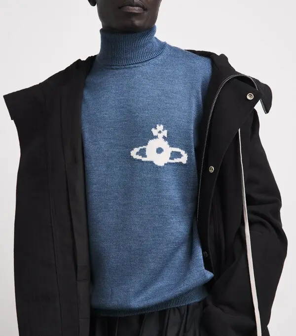 VIVIENNE WESTWOOD Merino Rollneck Mark Sweater